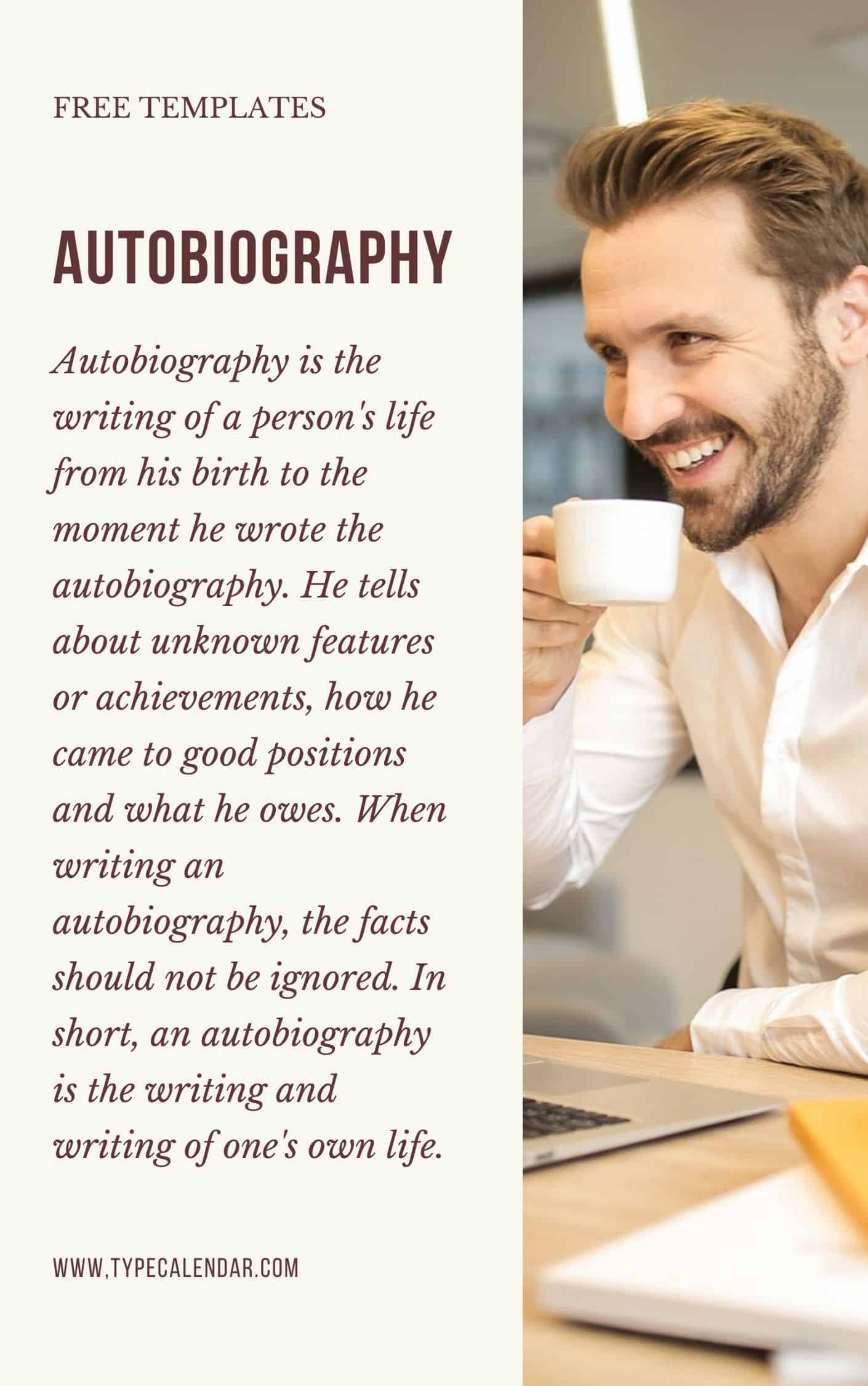 Autobiography Templates Free Autobiography Examples PDF