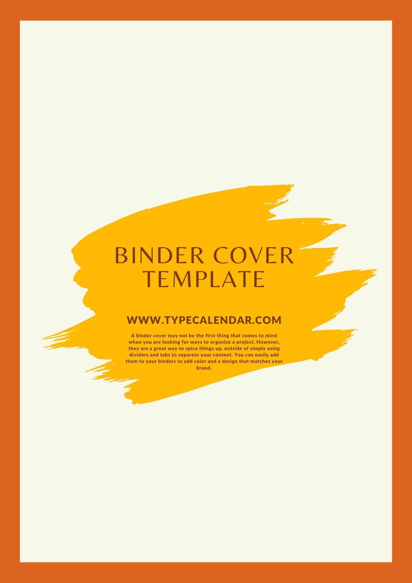 Binder Cover Template Free Printable Creative Binder