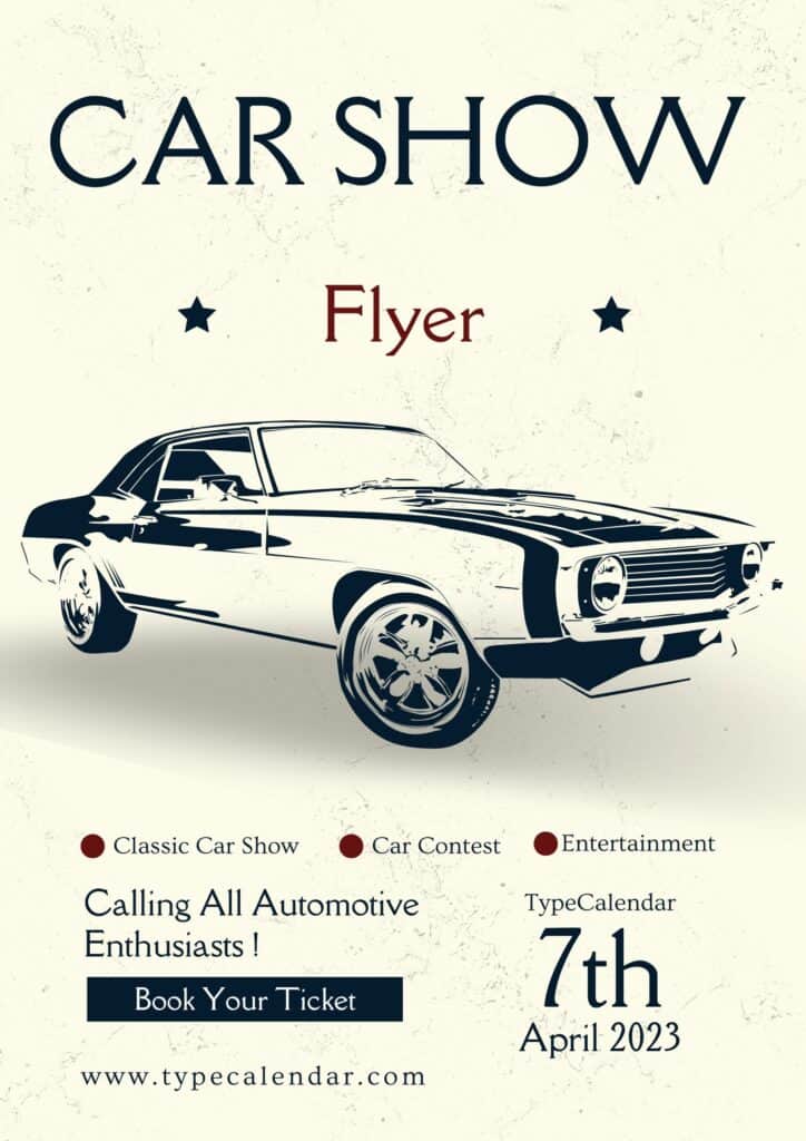 Classic Car Show Flyer