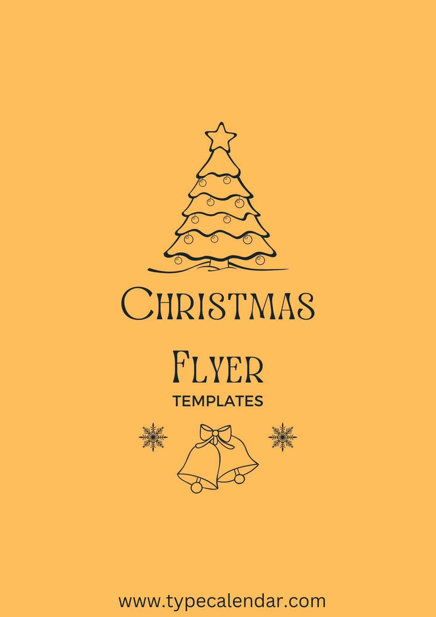 Free Christmas Flyer Template Printable Background