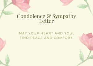 Condolence & Sympathy Letter - Free Printable Samples