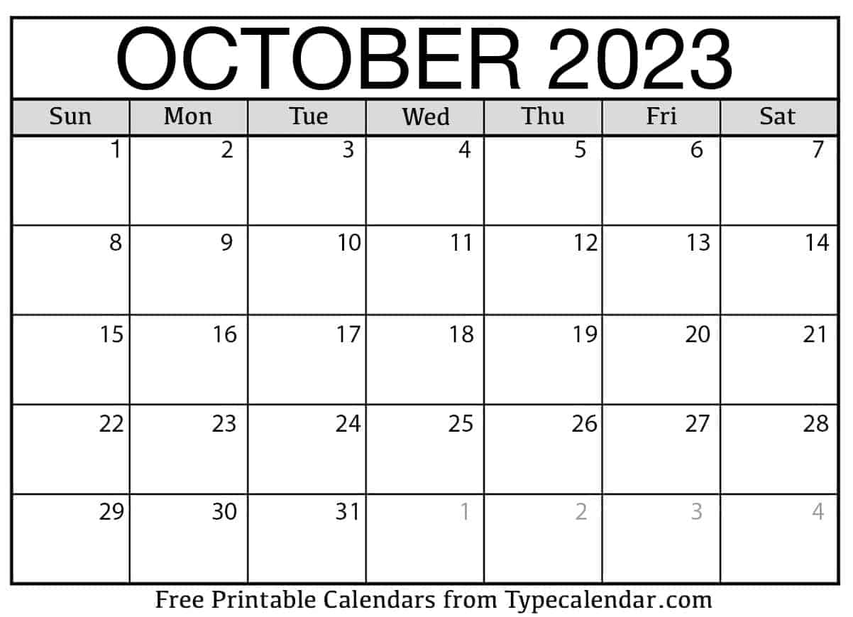 October 2023 Calendar Excel Template Get Latest Map Update