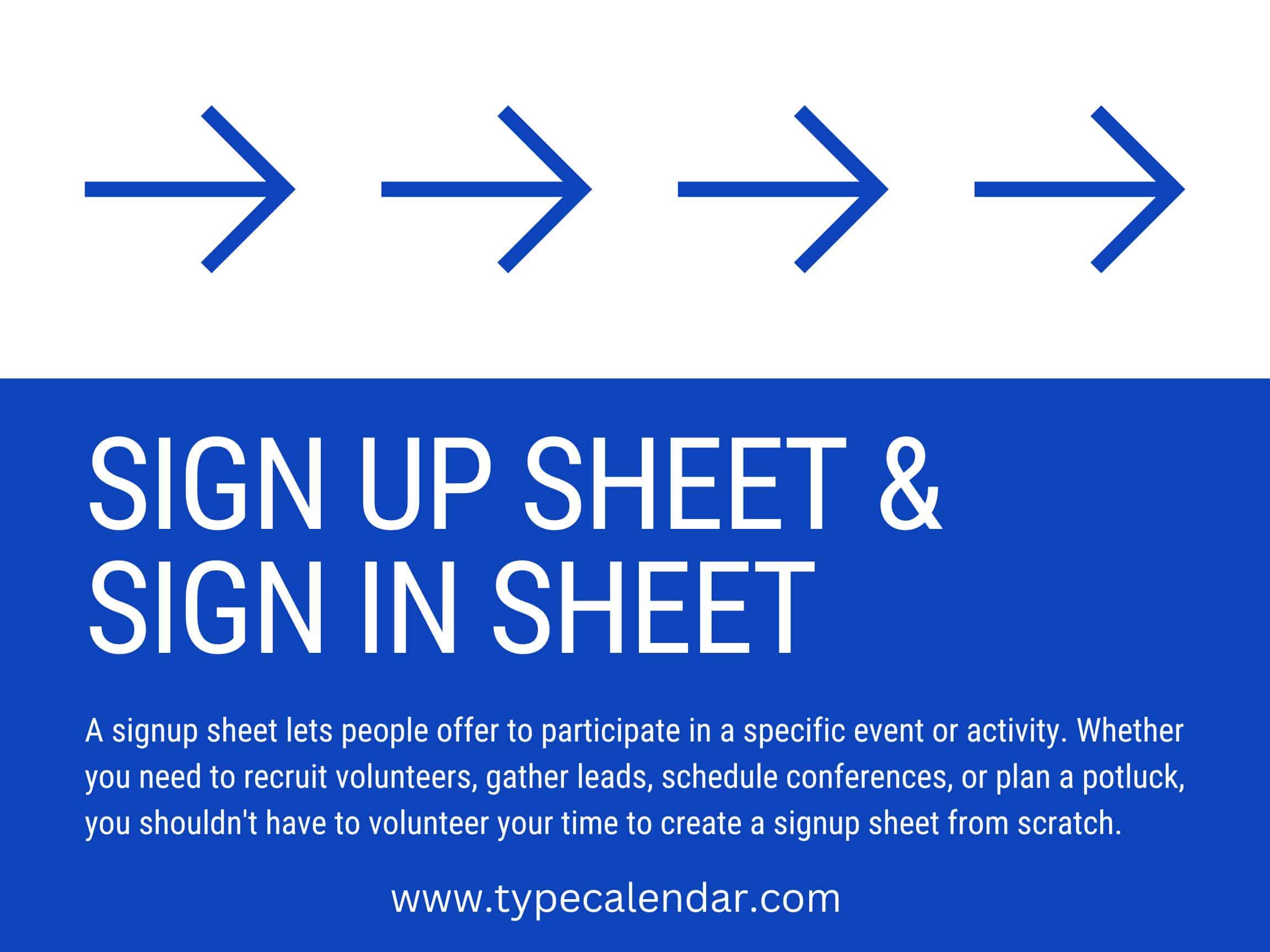Printable Sign In And Sign Up Sheet FREE Easily Track Attendance