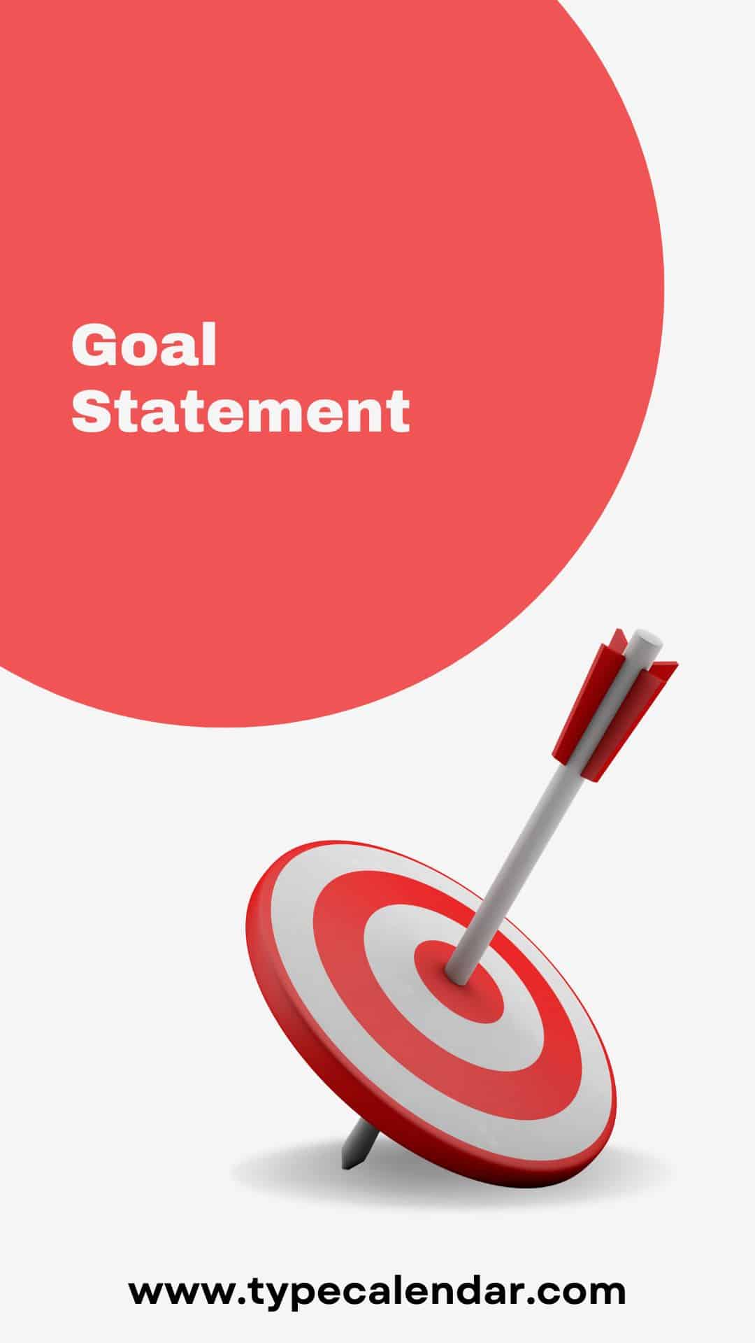 Printable Goal Statement Templates Set And Achieve Your Objectives FREE 