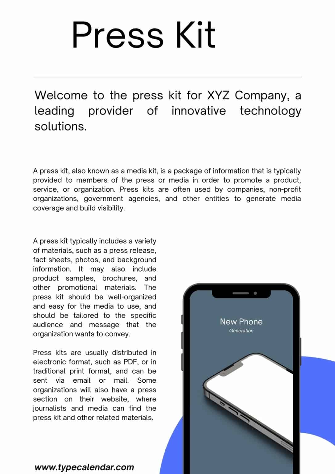 Free Printable Press Kit Templates (Word / PDF) & Musicians-DJ