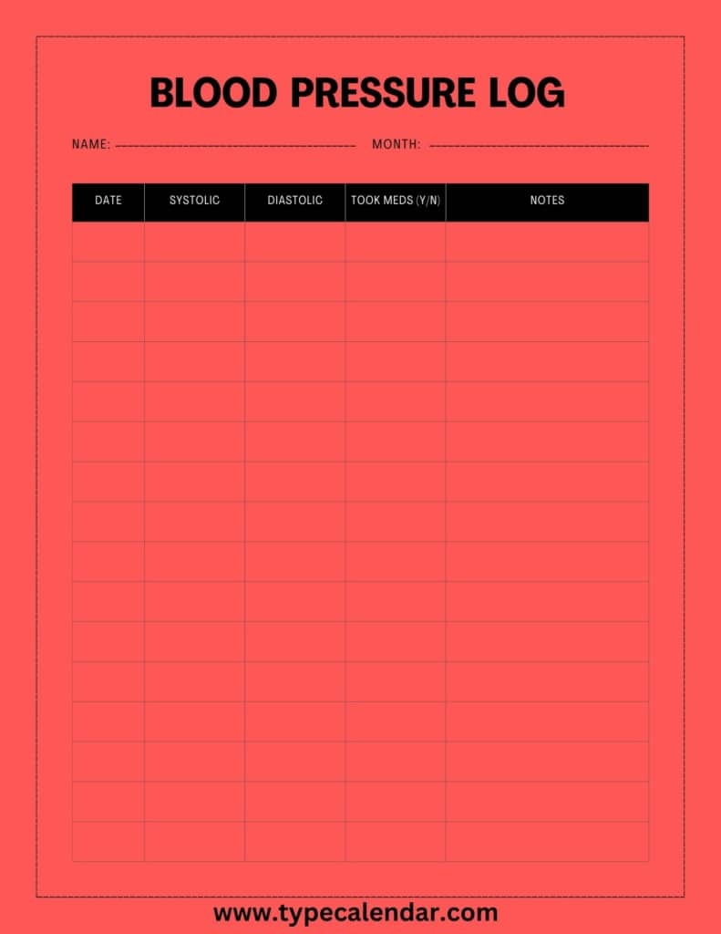 Free Printable Blood Pressure Log Template Track Your Way To Health free-printable-blood-pressure-log-template-track-your-way-to-health