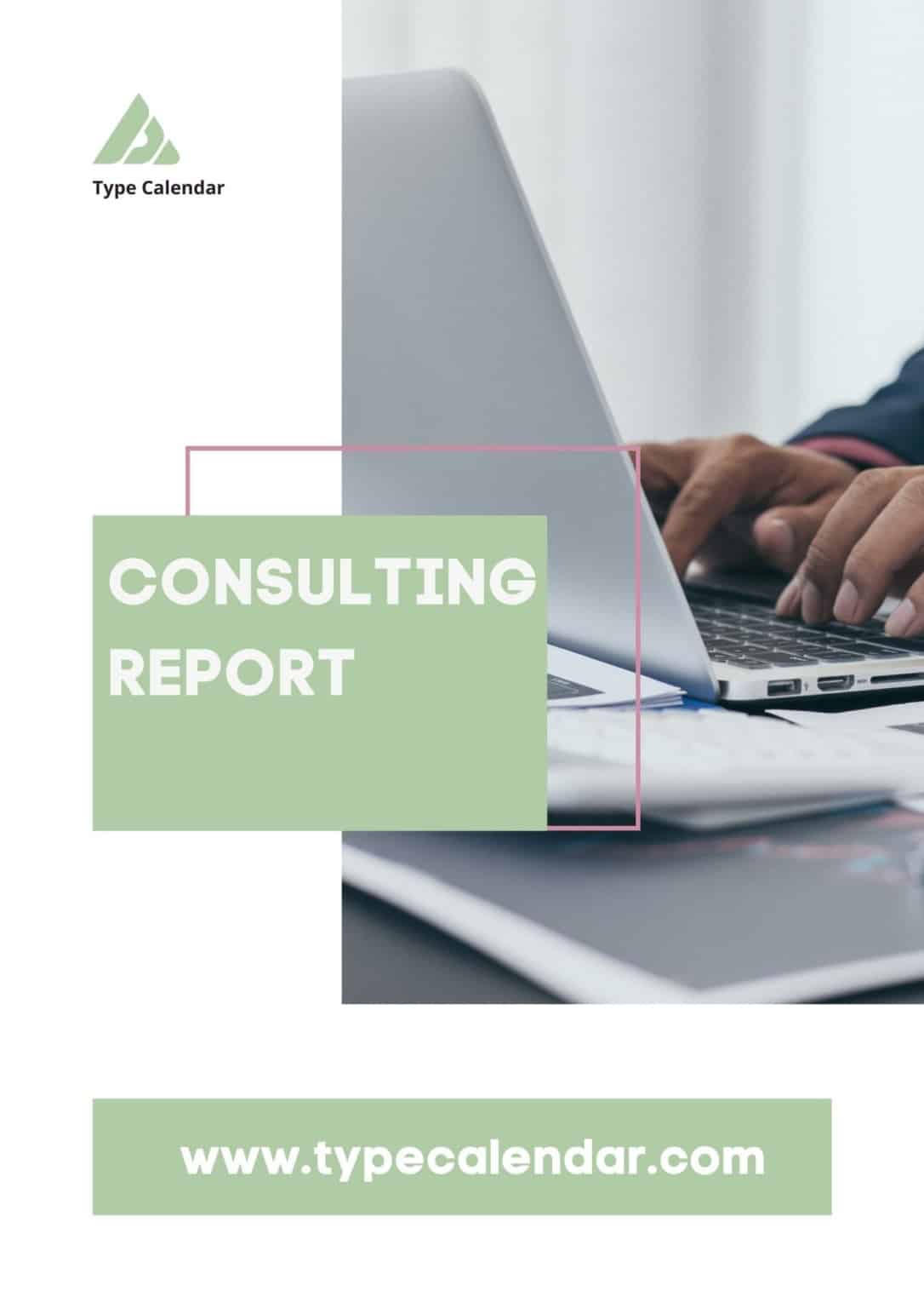 Create Professional Consulting Report Free Printable Templates