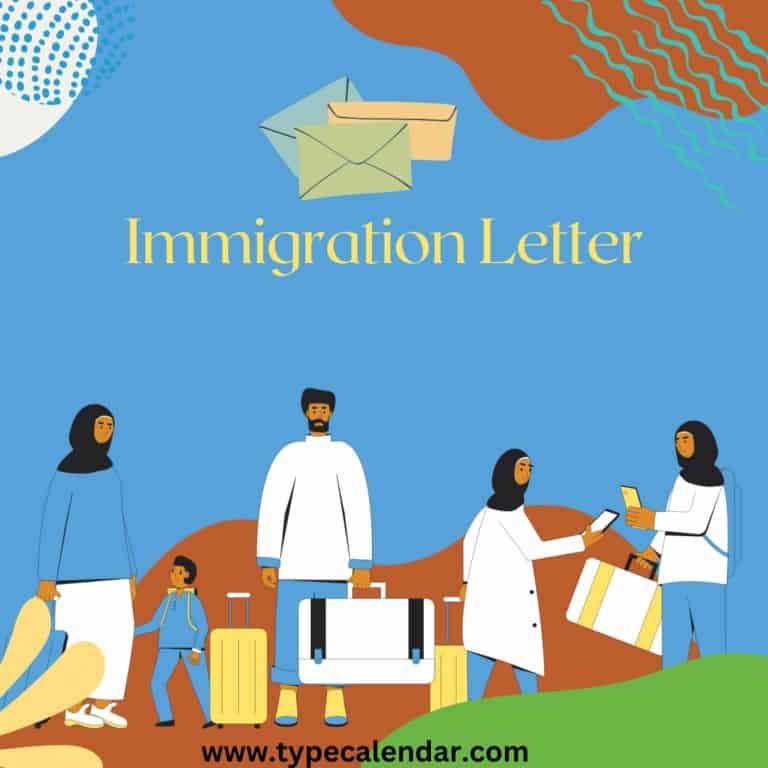 Free Printable Immigration Letter Template - Samples PDF