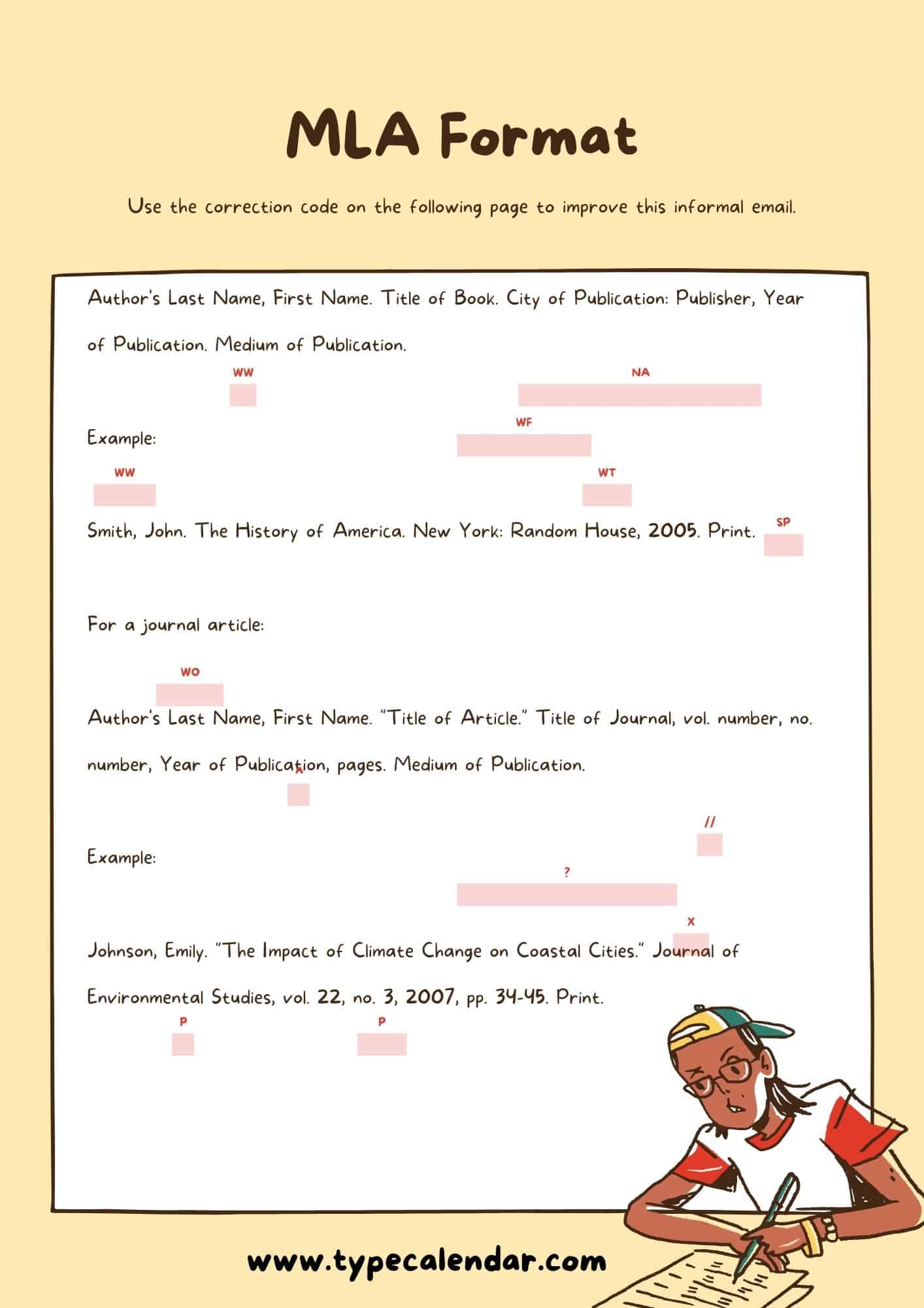 Sample Mla Note Card