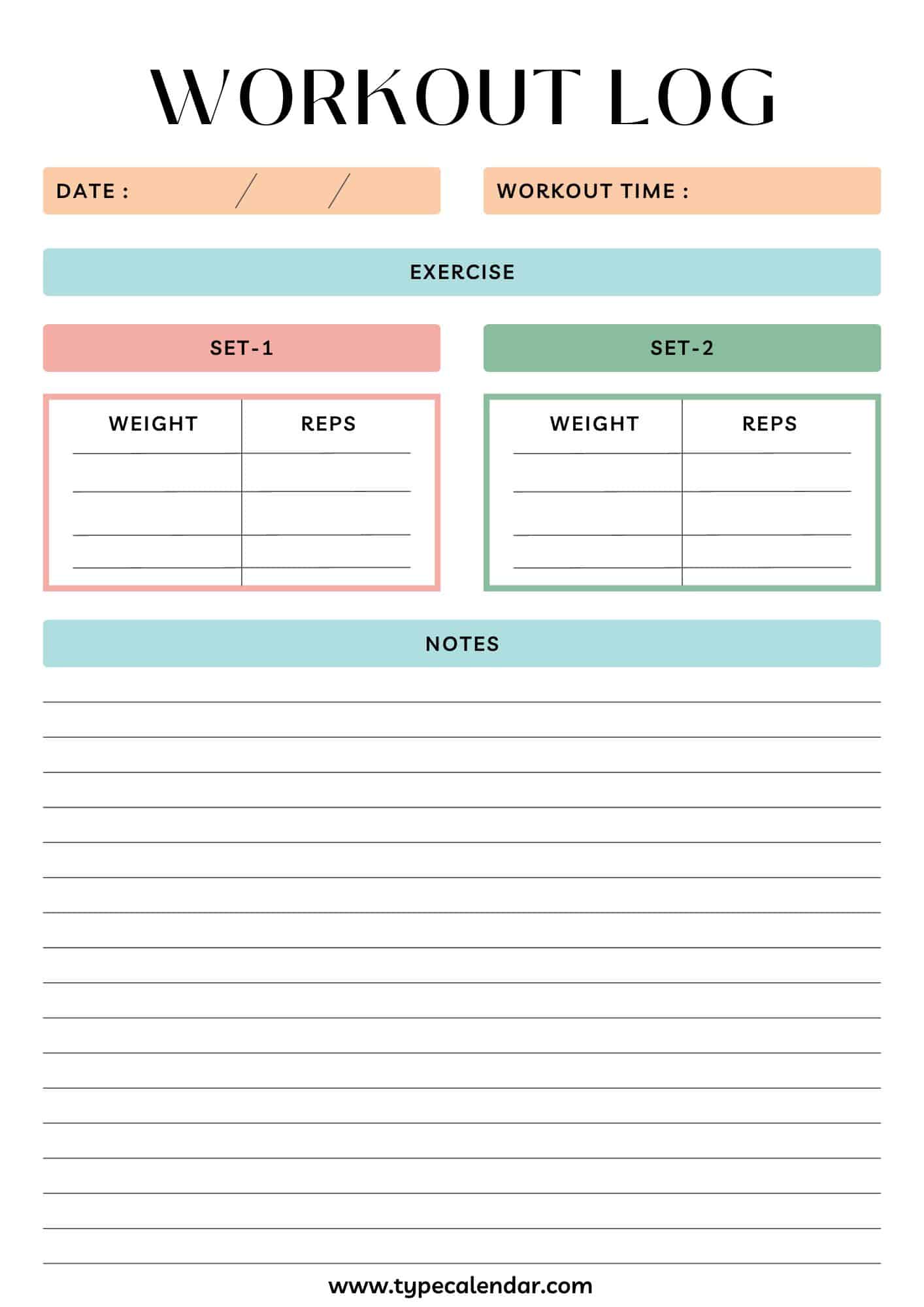 Training Tracker Excel Template