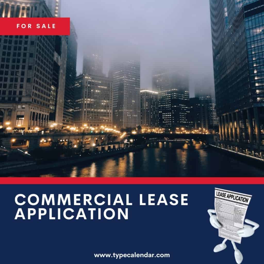 Free Printable Commercial Lease Application Template [Find Your Perfect ...