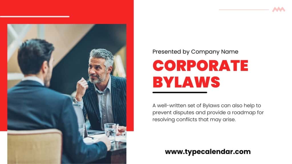 Free Printable Corporate Bylaws Template [Ensure Compliance With Ease]
