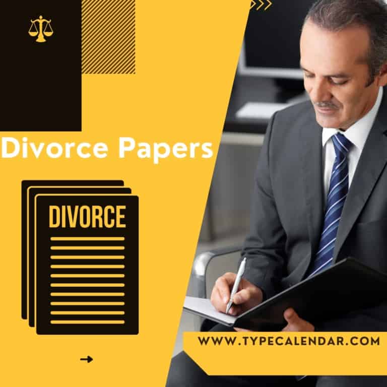 Free Printable Divorce Papers Template [Simplify The Legal Process]