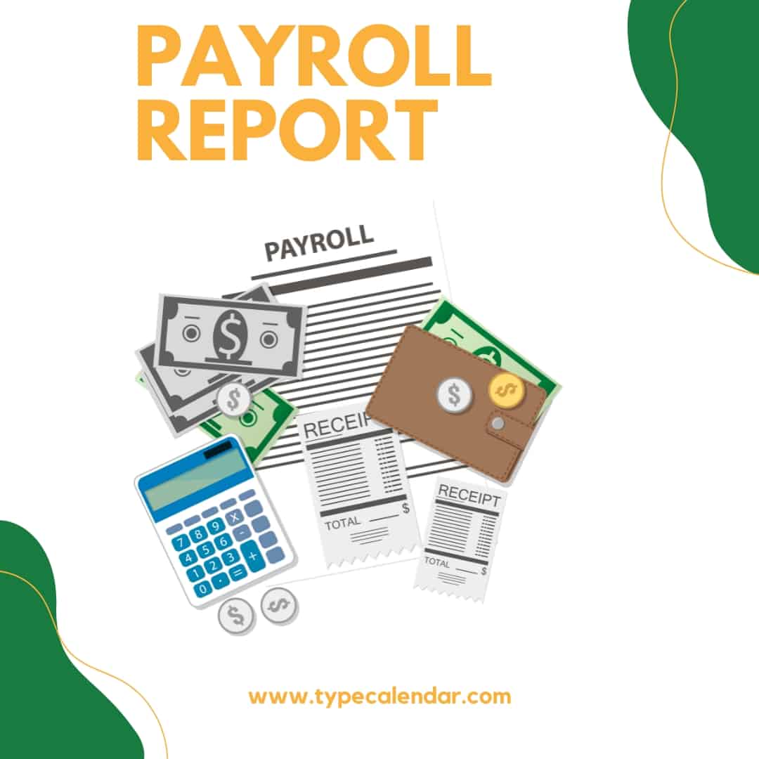 Free Printable Payroll Report Template Simplify Your Payroll Process 