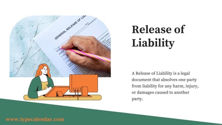 Free Printable Release Of Liability Template [Protect Yourself Legally]