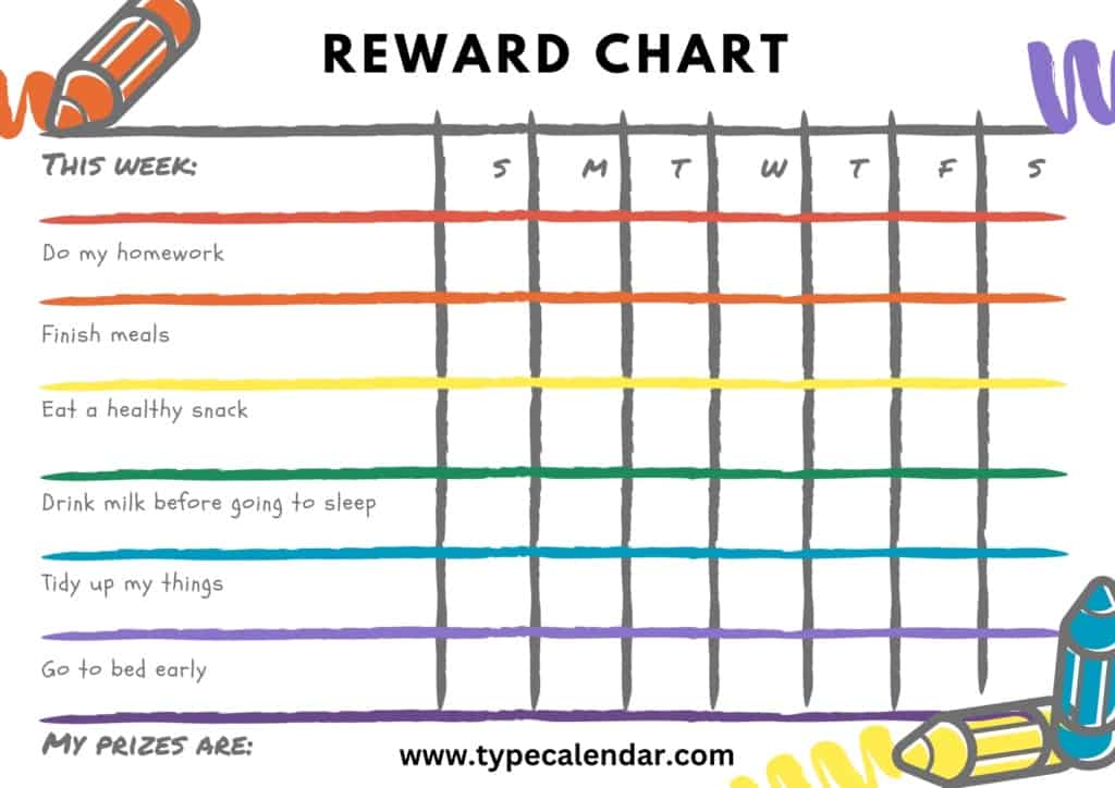 Printable Good Behavior Chart
