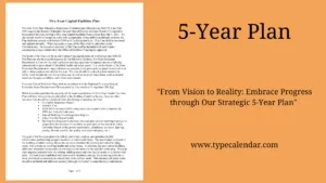 Free Printable 5-Year Plan Templates [PDF & Word] How To Make