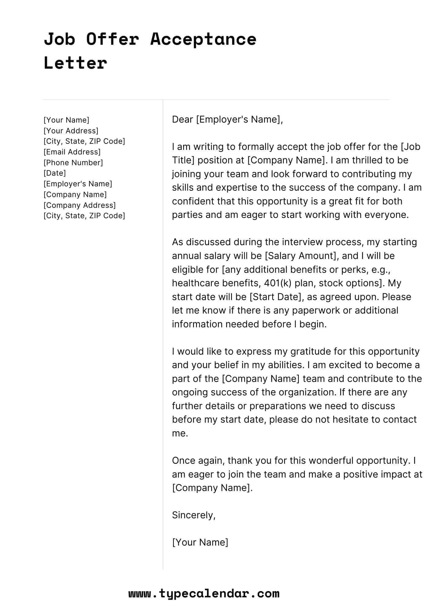 Sle Job Offer Letter Canada Infoupdate
