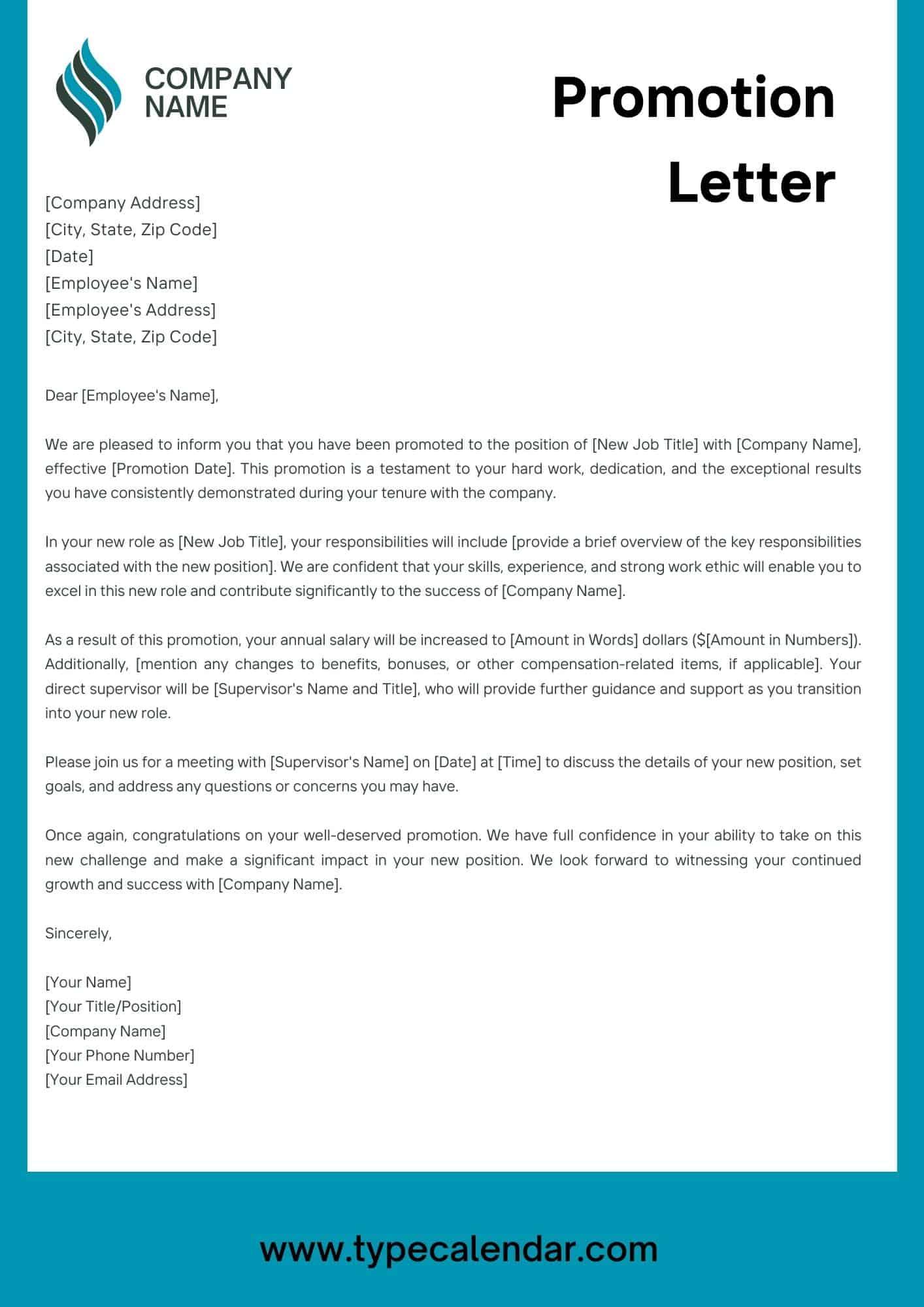 Letter Of Intent For Promotion Sign Templates Jotform 57 OFF