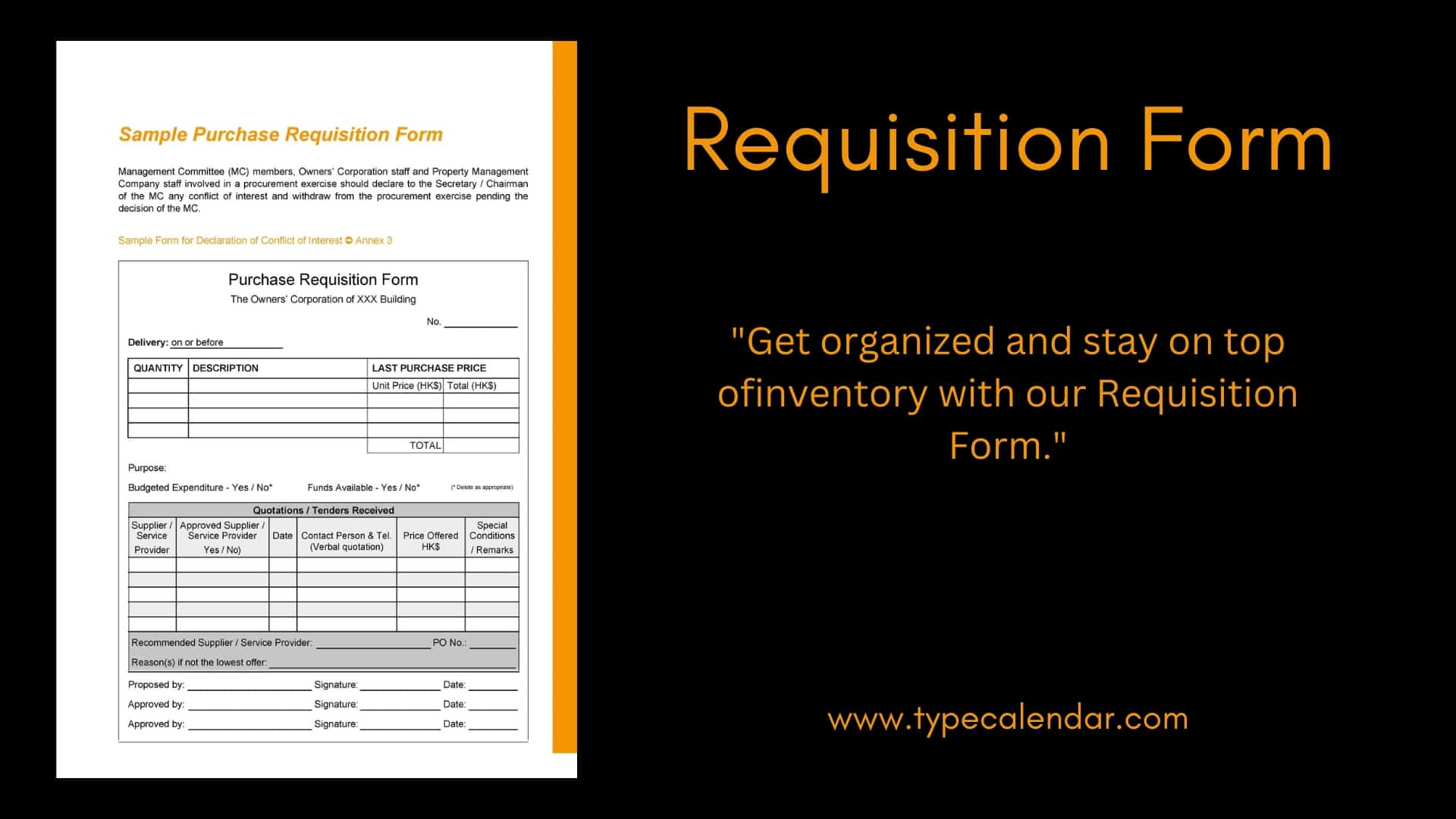 Requisition Template