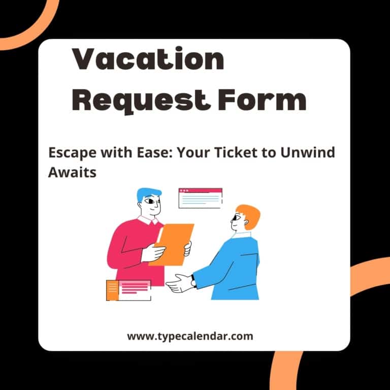 Free Printable Vacation Request Form Templates [PDF & Word]