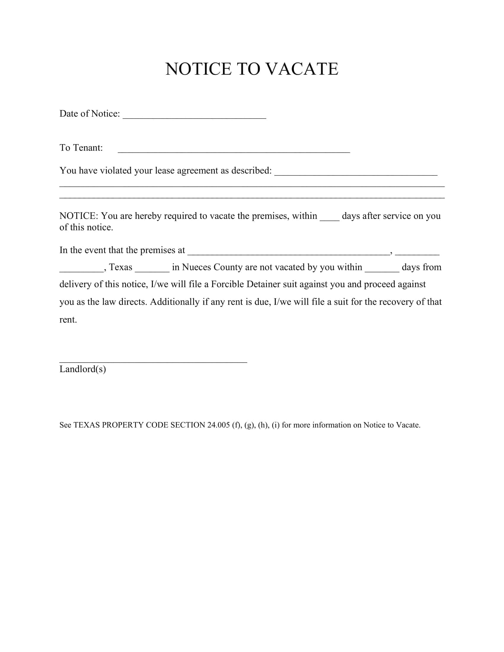 Free Printable Notice To Vacate Letter Templates PDF 30 60 Day Notice free-printable-notice-to-vacate-letter-templates-pdf-30-60-day-notice
