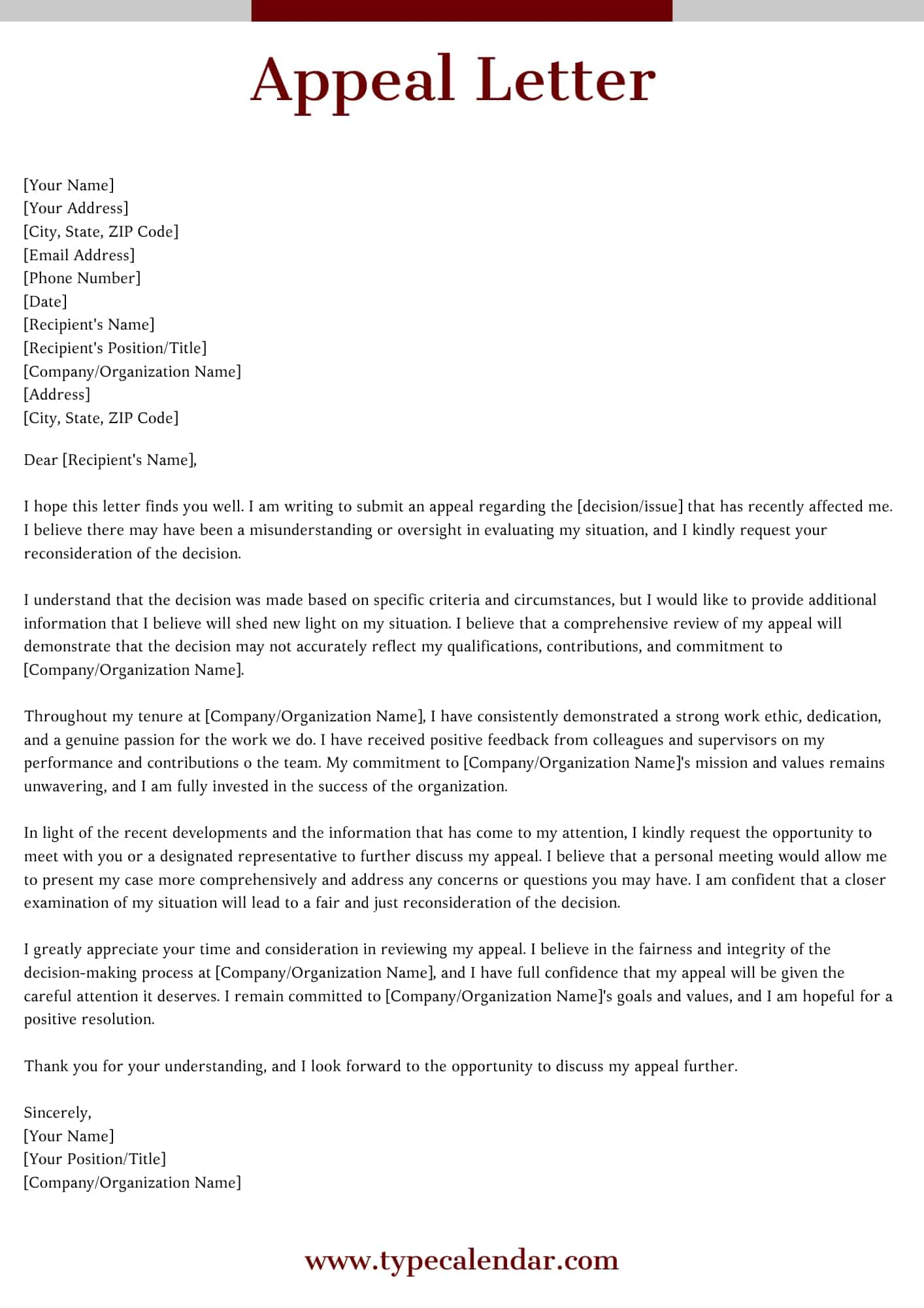 Petition Letter Examples