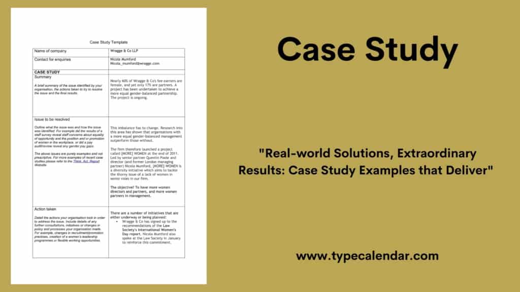 Free Printable Case Study Templates [Word, PDF] Examples