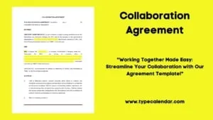 Free Printable Collaboration Agreement Templates [Word, PDF]