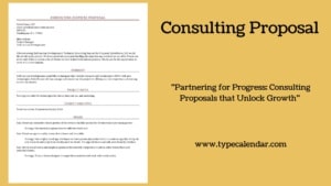 Free Printable Consulting Proposal Templates [Word & PDF]