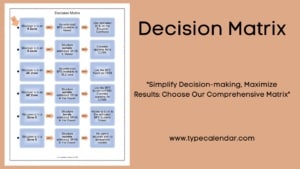 Free Printable Decision Matrix Templates [Excel, PDF, Word]
