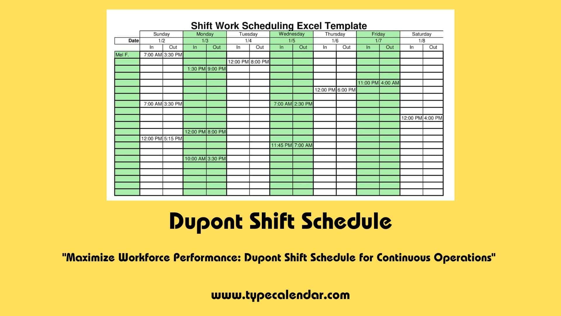 Dupont Schedule Calendar 2025 Pdf Elle Nissie