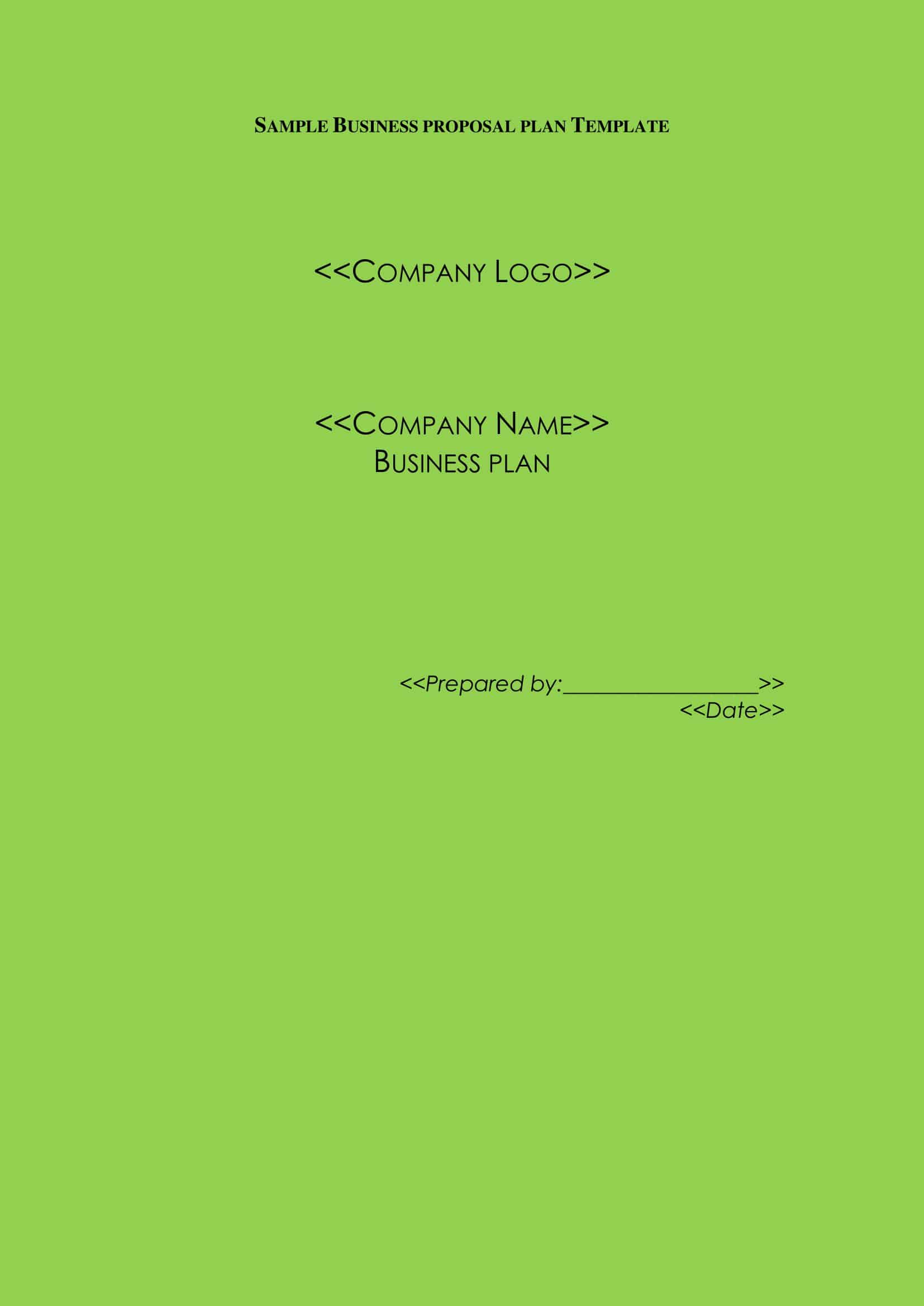 Free Printable Business Proposal Templates Word PDF Investors