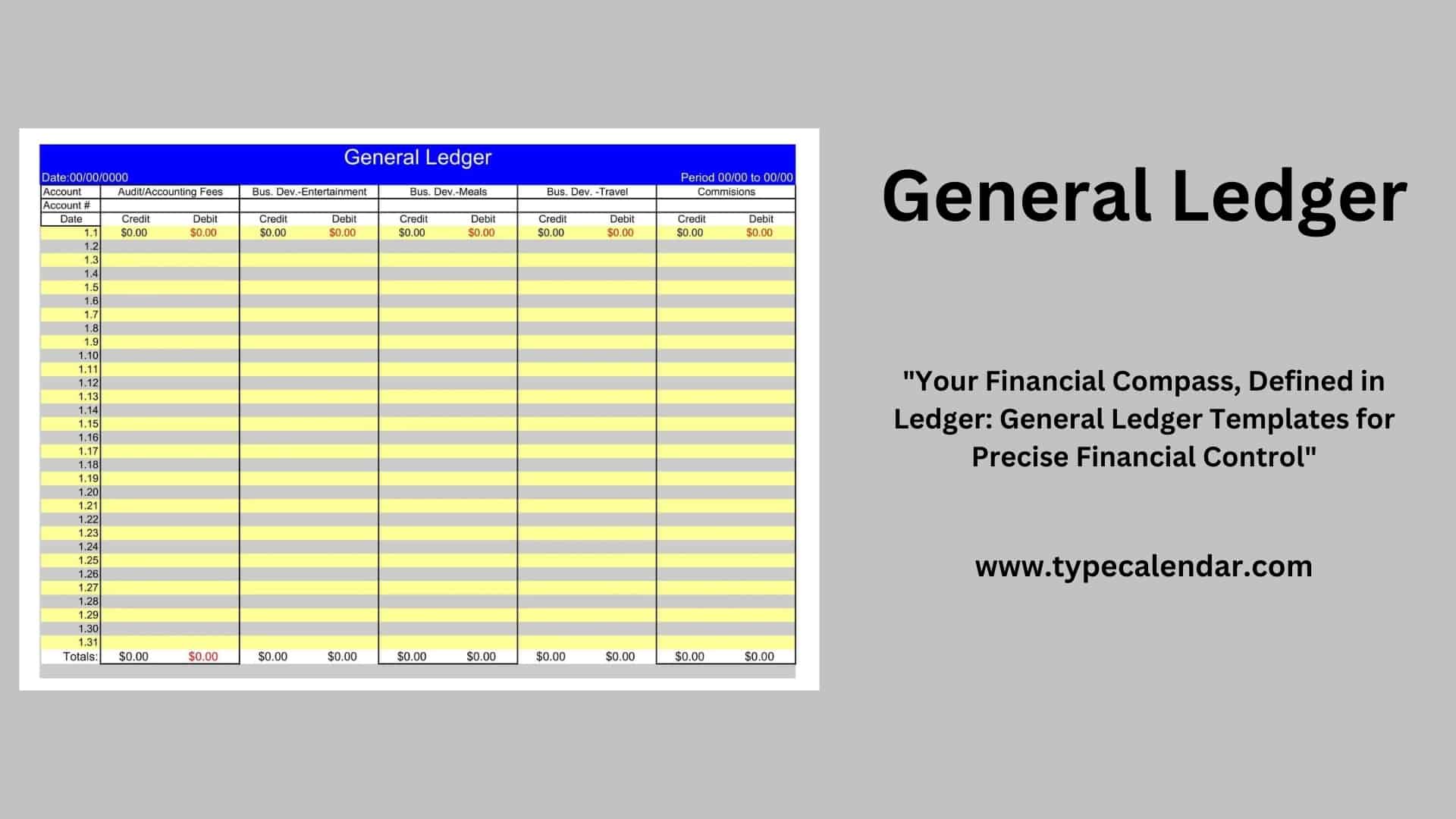 Accounting Ledger Template