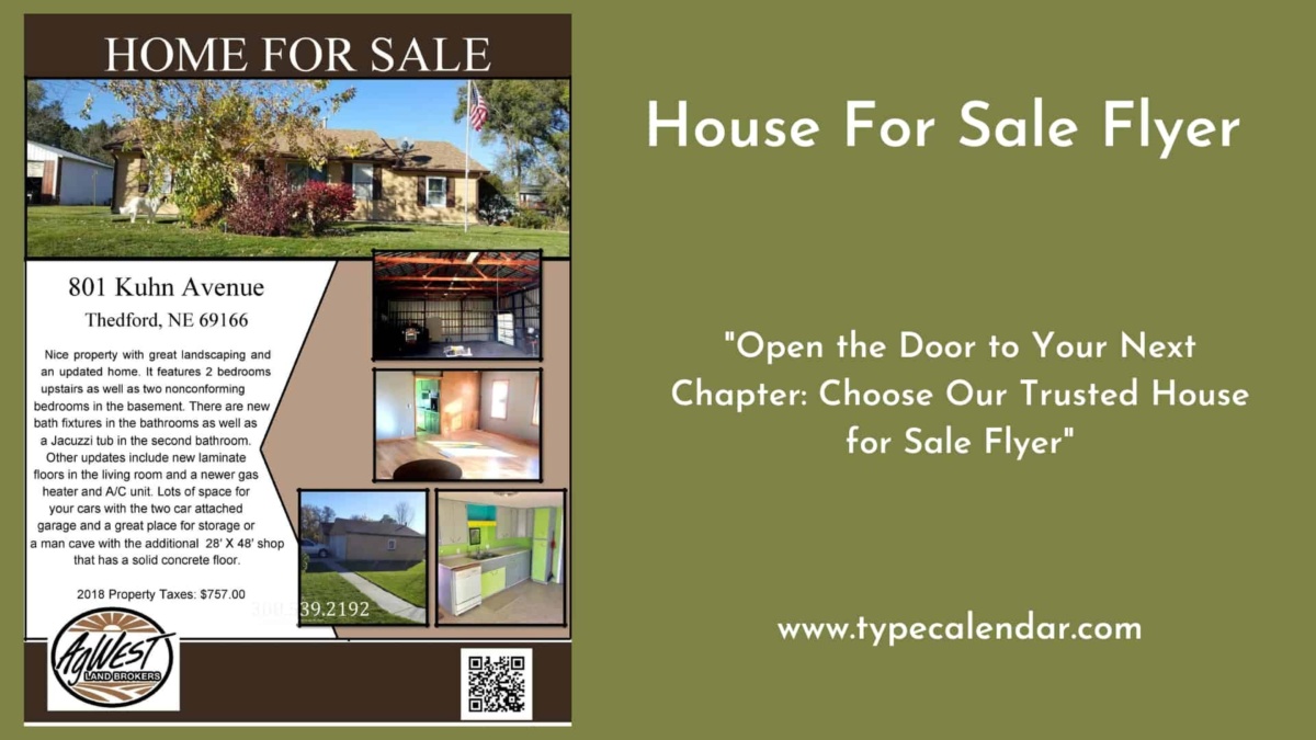 Free Printable House For Sale Flyer Templates [PDF, Word]