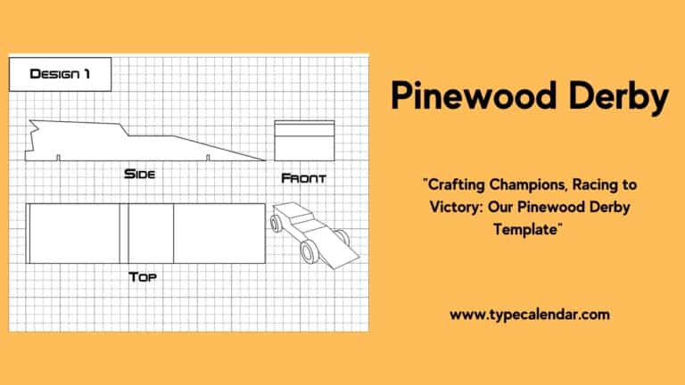 Free Printable Pinewood Derby Templates [PDF] Fastest Speed Card