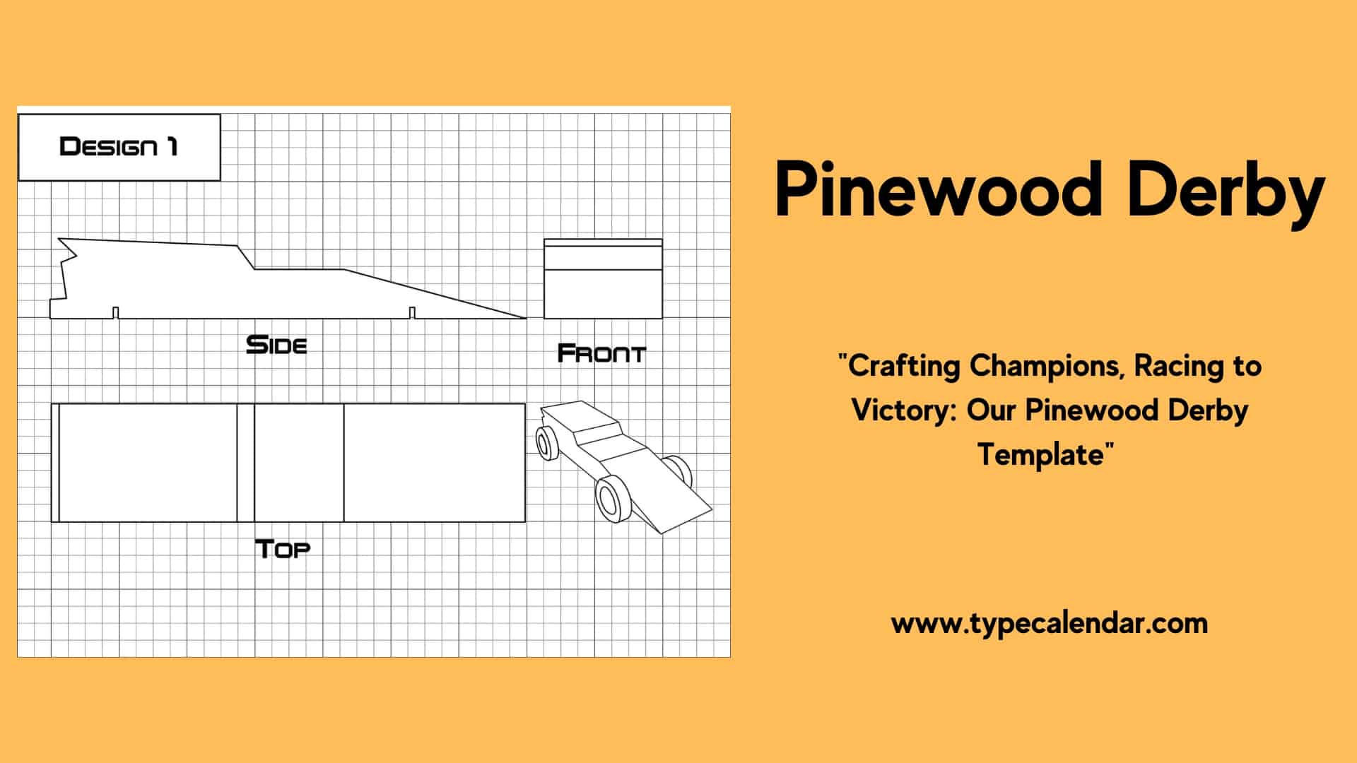 Free Printable Pinewood Derby Templates PDF Fastest Speed Card