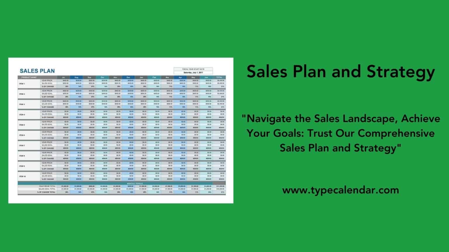 Free Printable Sales Plan And Strategy Templates [PDF, Word, Excel]