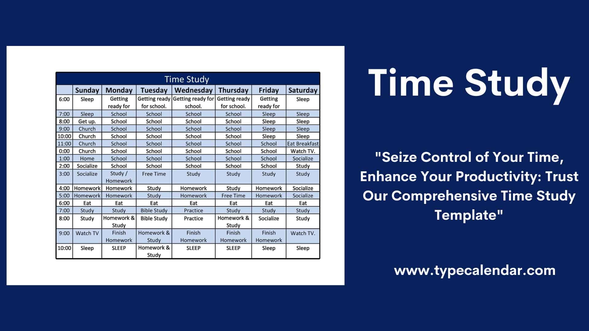 Free Printable Time Study Templates PDF Word PPT For Employees