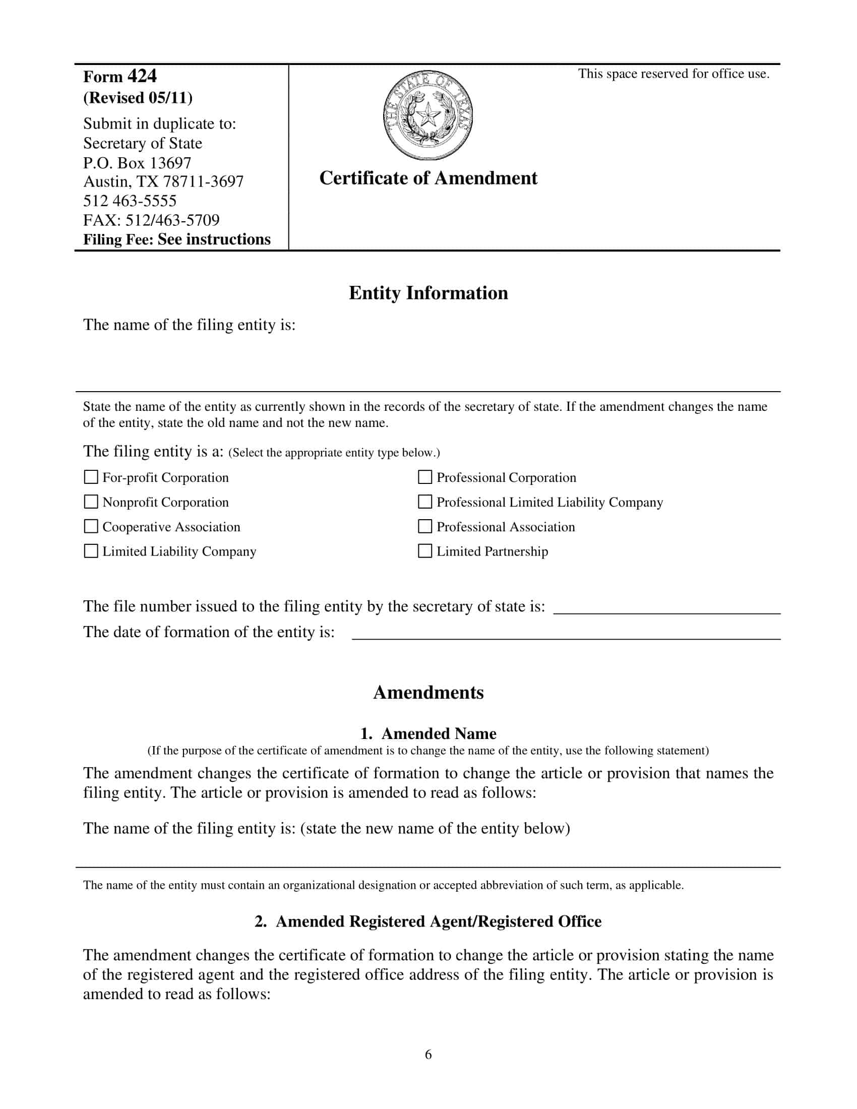 Free Printable Amendment To LLC Operating Agreement Templates