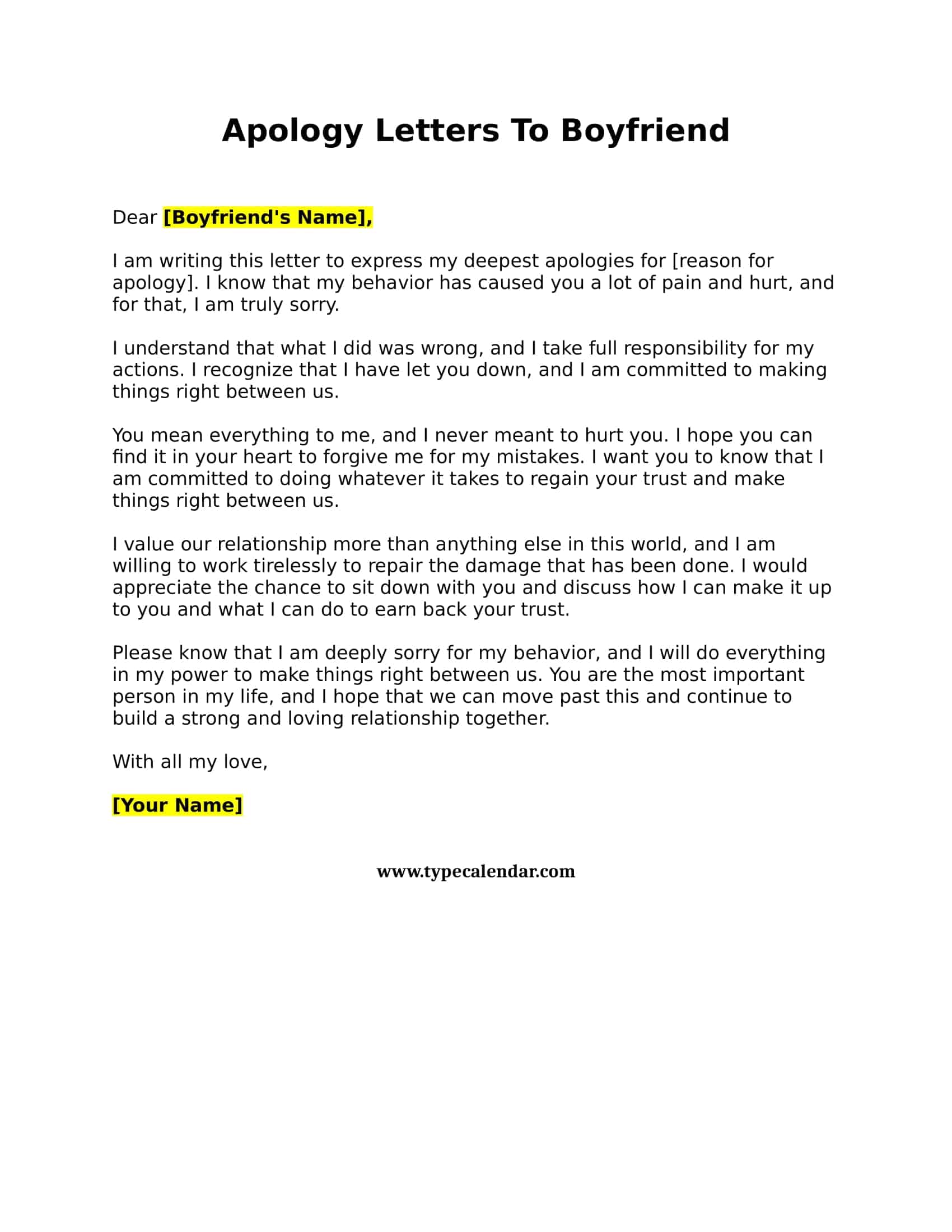 Free Printable Apology Letter Templates Word PDF For Students Free Printable Apology Letter Templates Word PDF For Students