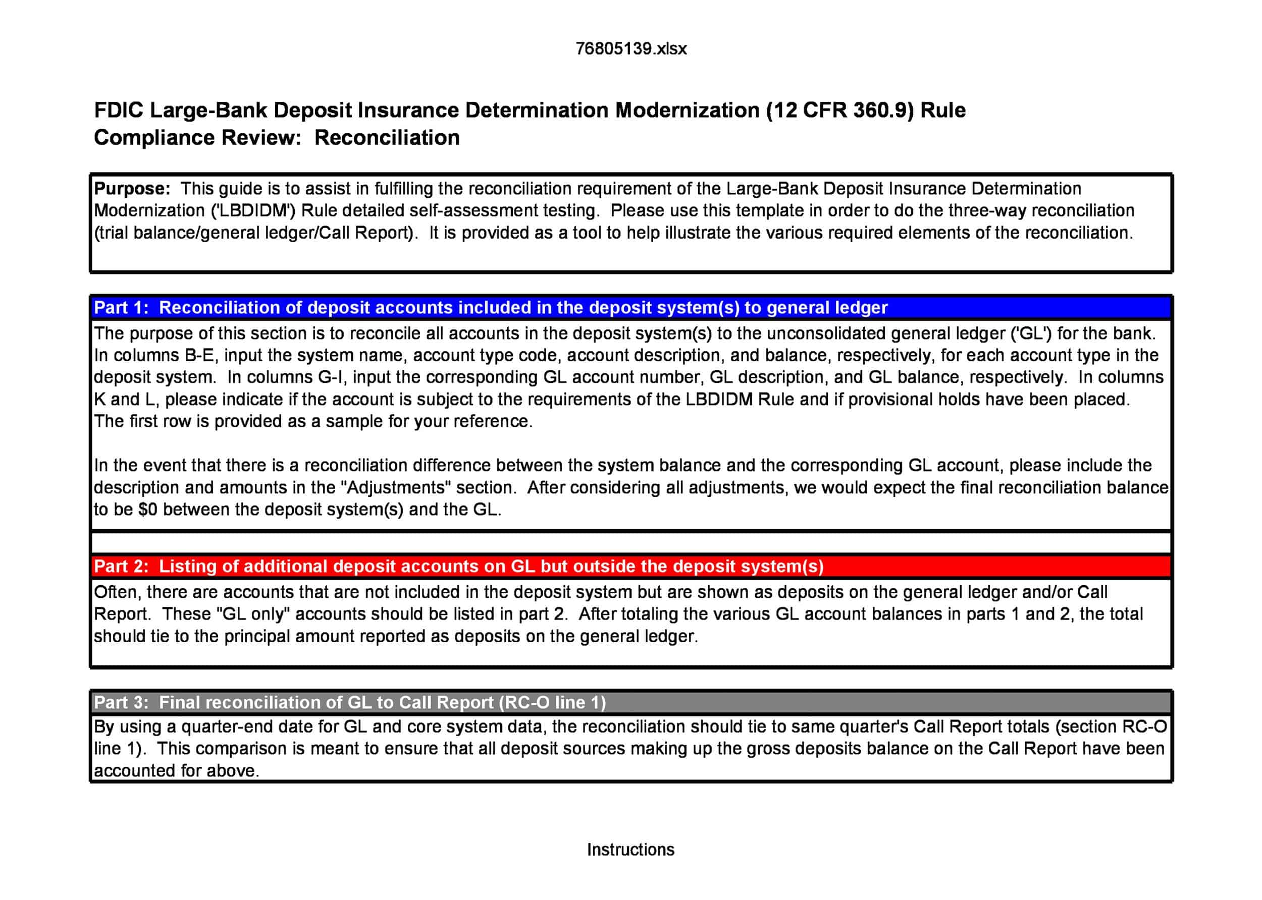 Free Printable Bank Reconciliation Templates
