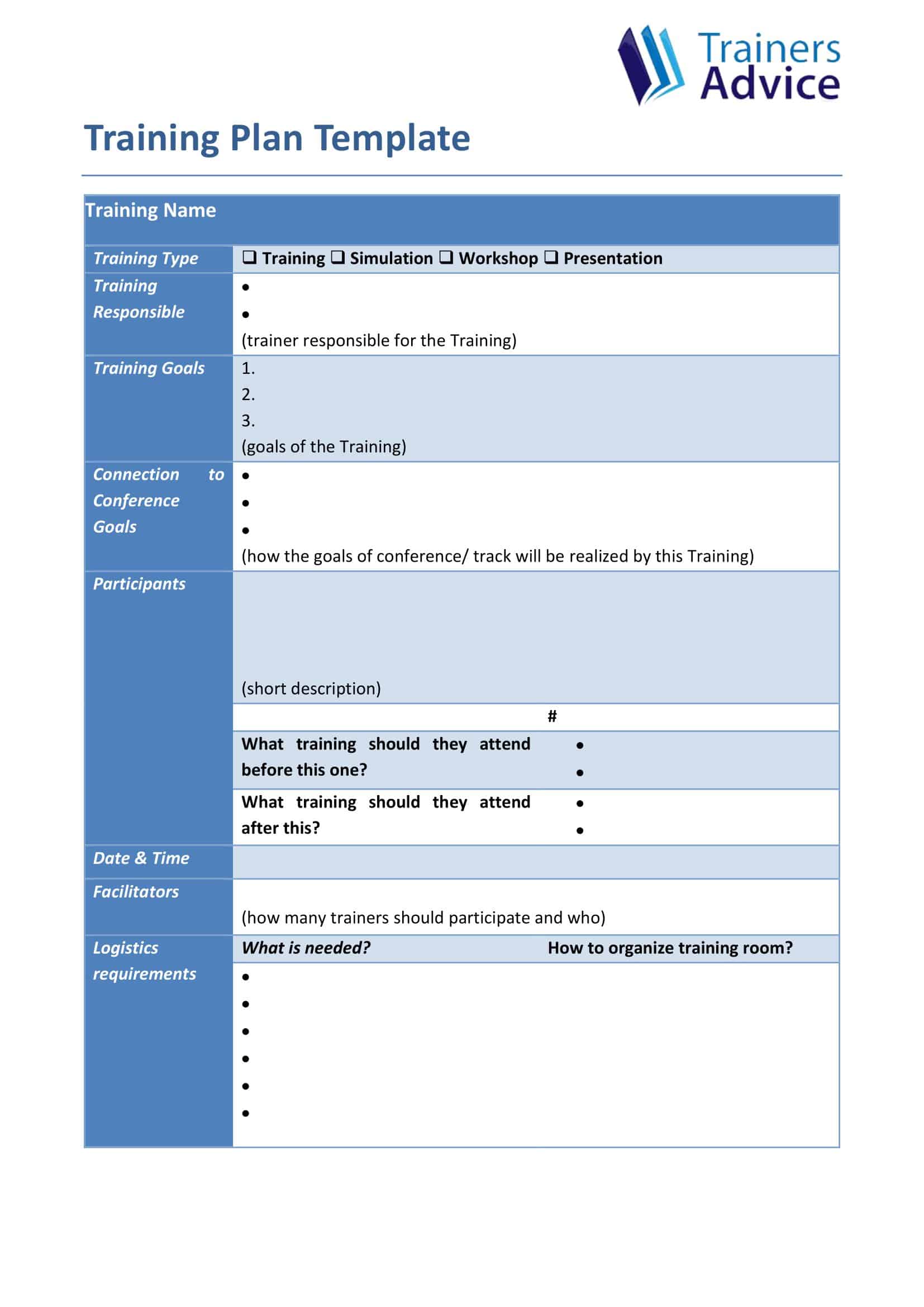 Free Printable Training Manual Templates Word PDF 