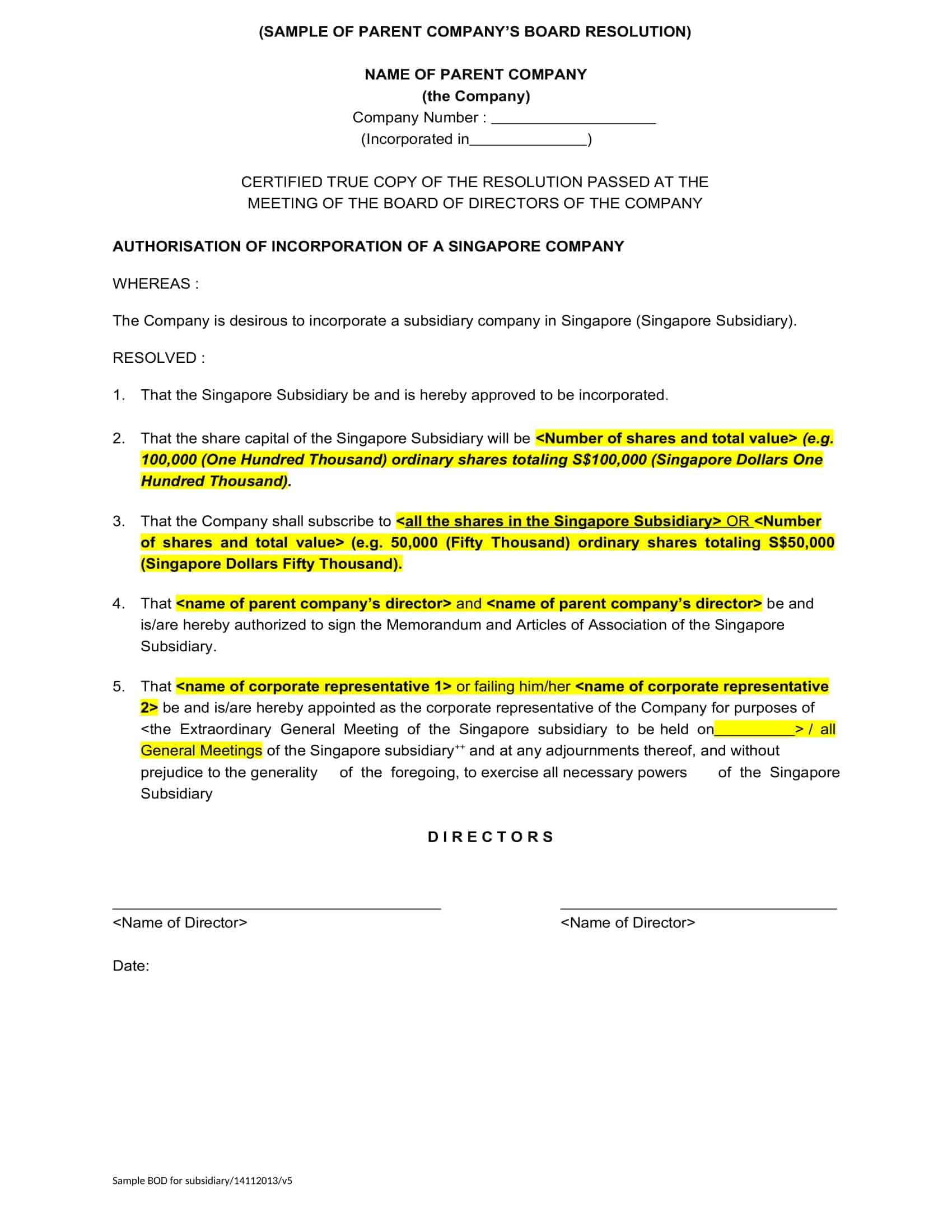 Board Resolution Template Non Profit Prntbl concejomunicipaldechinu