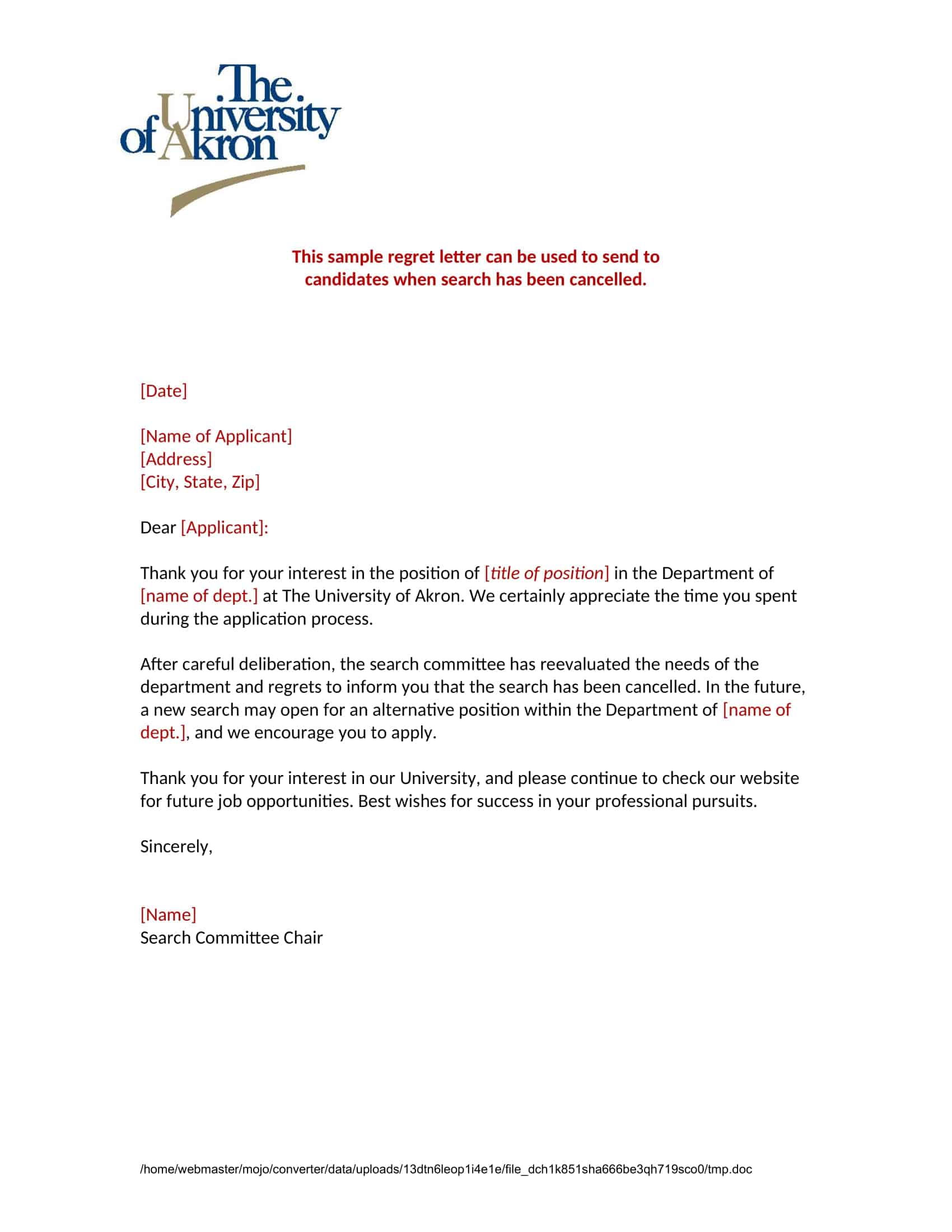 Free Printable Cancellation Letter Templates PDF Word Free Printable Cancellation Letter Templates PDF Word