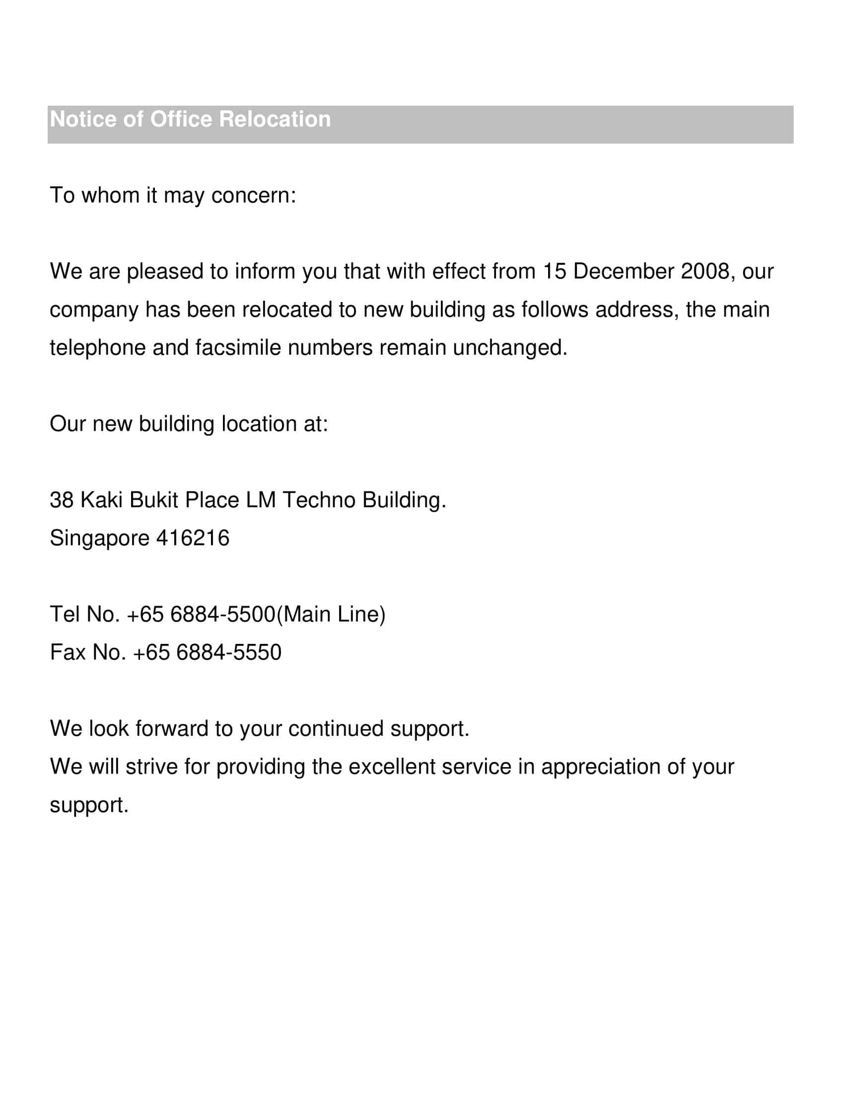 Letter Format Change Of Letter Format Change Of