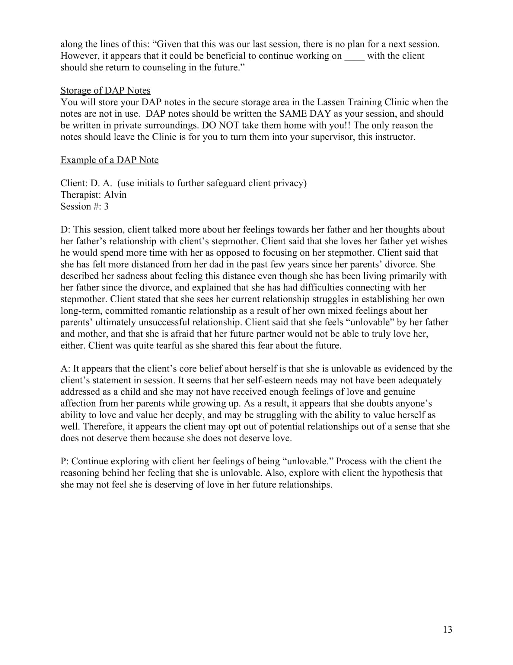 Free Printable DAP Notes Templates Examples PDF Word Free Printable DAP Notes Templates Examples PDF Word