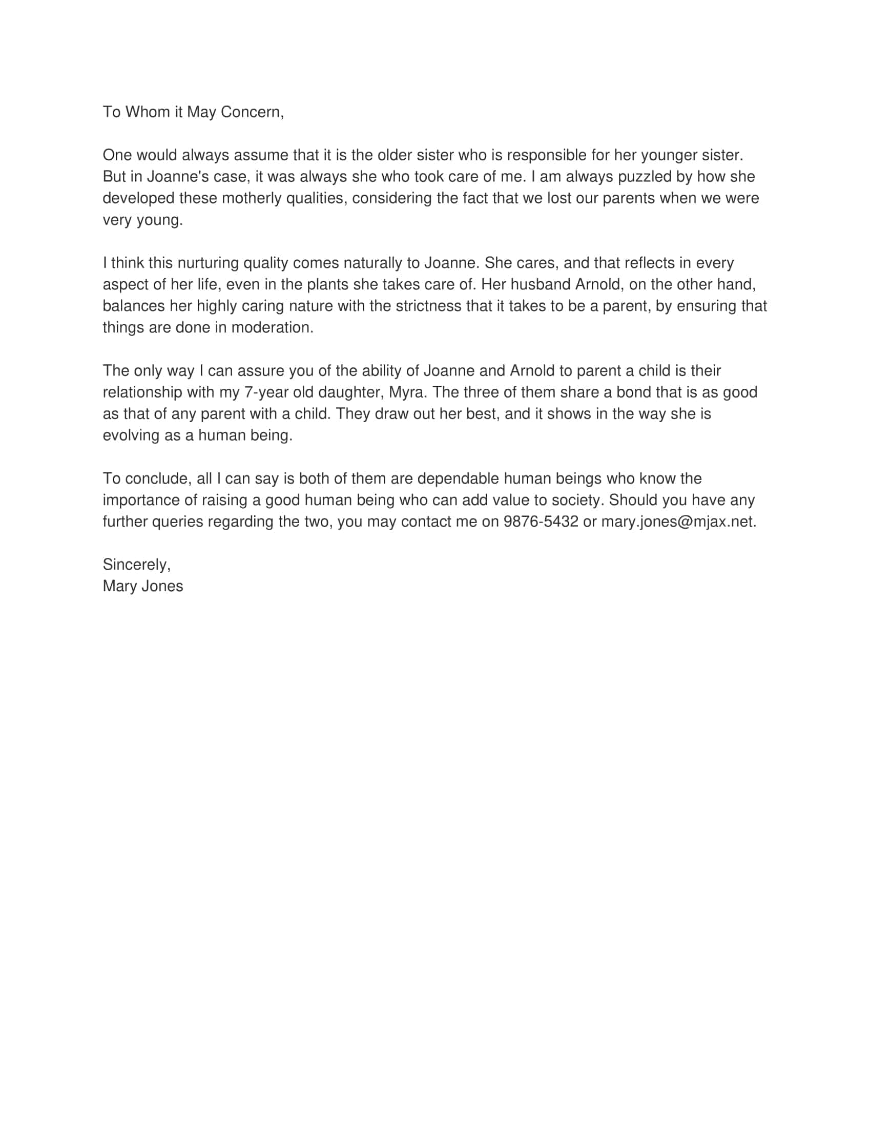 Free Printable Personal Character Reference Letter Templates PDF 