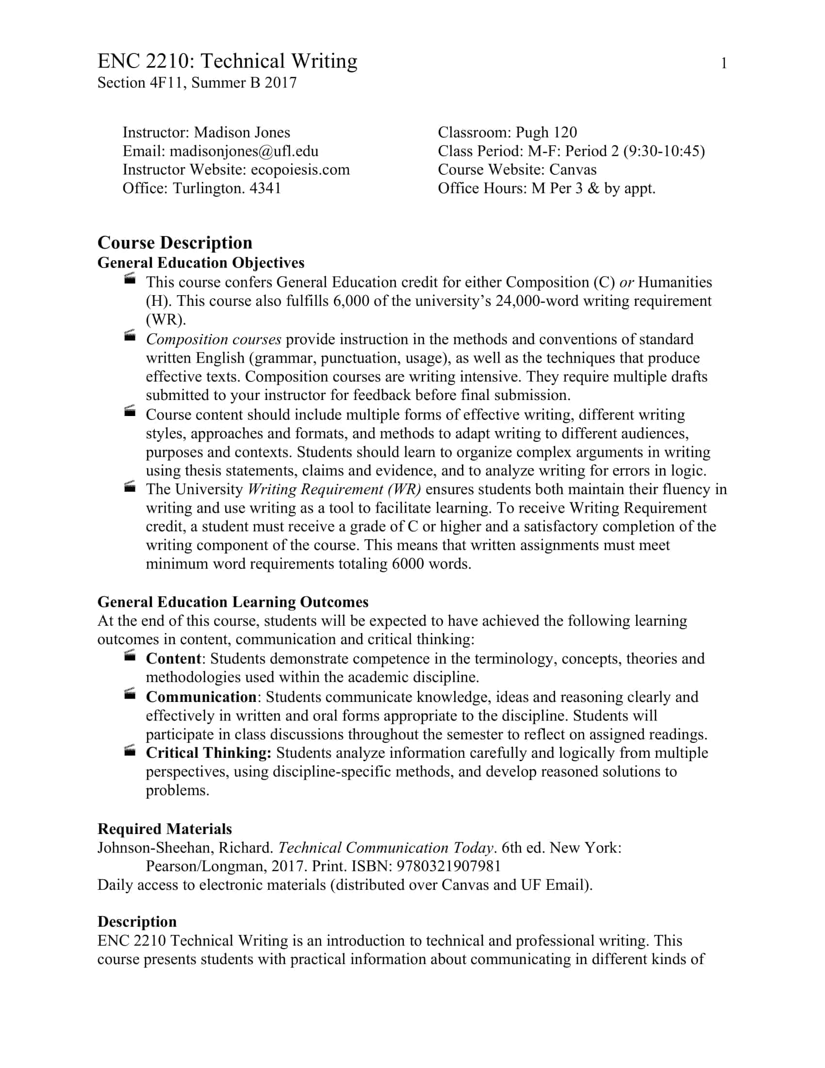 Free Technical Writing Examples PDF Word Template Free Technical Writing Examples PDF Word Template