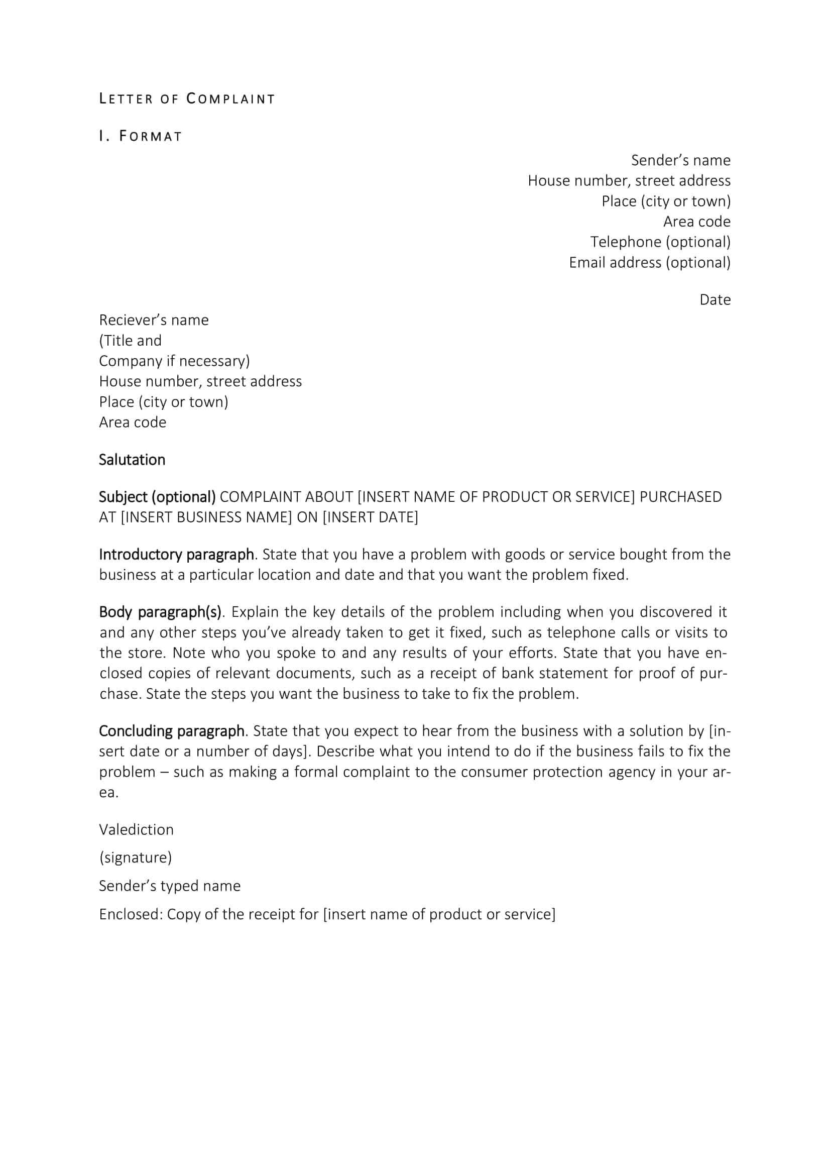 Free Printable Informal Letter Templates Word PDF Blank Example Free Printable Informal Letter Templates Word PDF Blank Example
